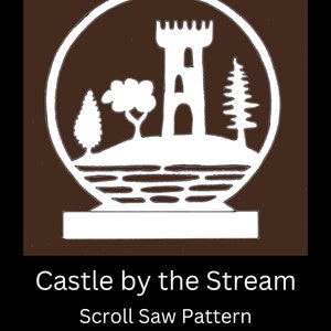 Castle by the Stream Scroll Saw Pattern - Etsy
