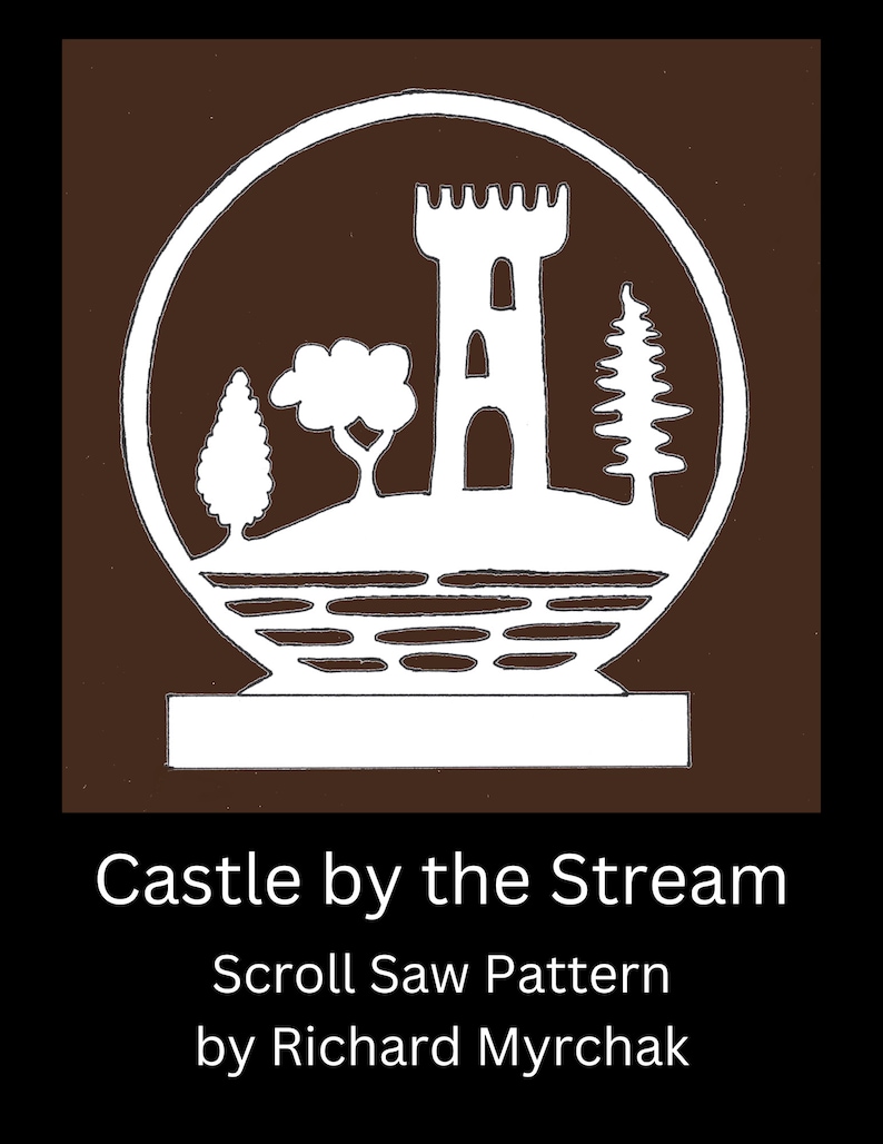 Castle by the Stream Scroll Saw Pattern - Etsy