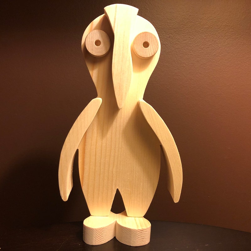 Wood Penguin - Etsy