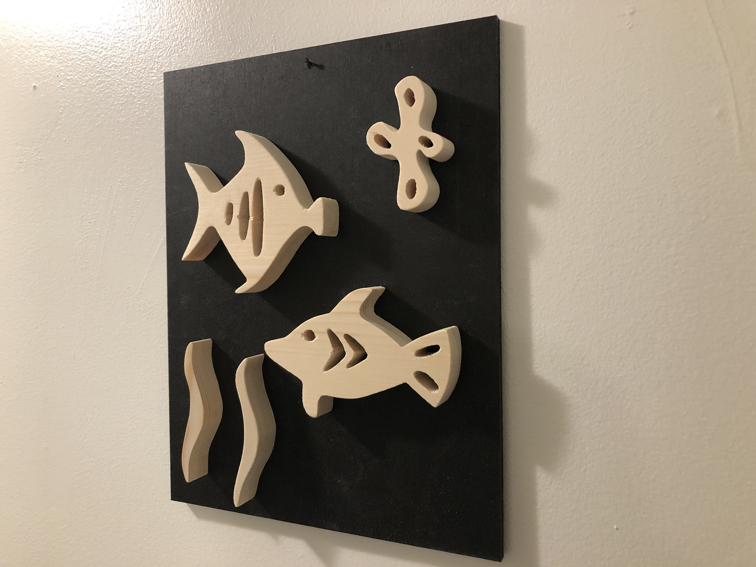 Fish Scene Wall Art Scroll Saw Pattern - Etsy Canada