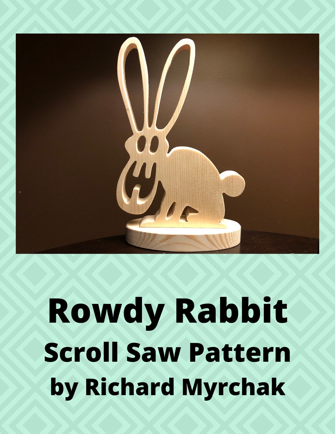 Rowdy Rabbit Scroll Saw Pattern - Etsy