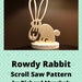 Rowdy Rabbit Scroll Saw Pattern - Etsy Canada