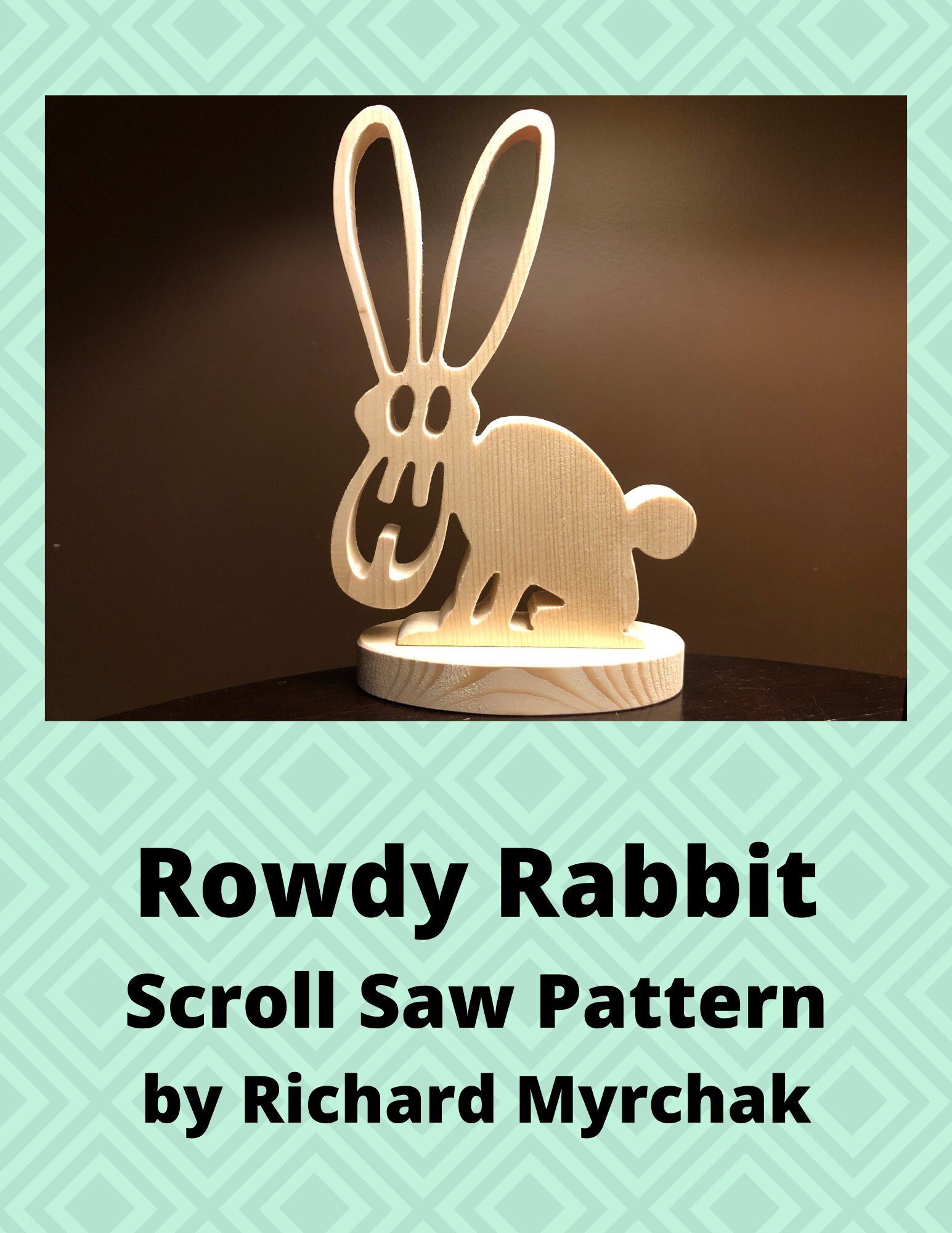 Rowdy Rabbit Scroll Saw Pattern - Etsy
