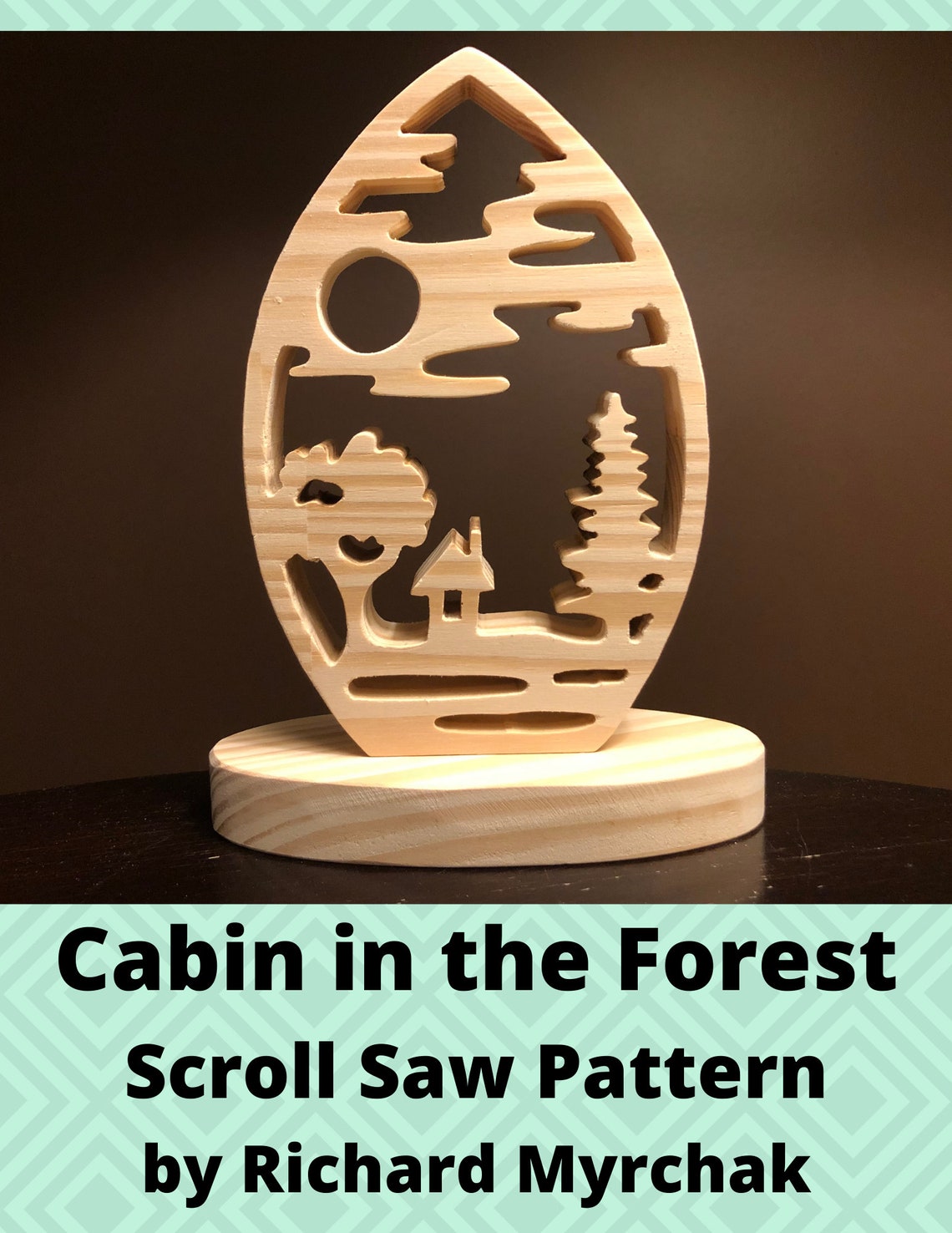 Cabin in the Forest Scroll Saw Pattern - Etsy