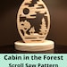 Cabin in the Forest Scroll Saw Pattern - Etsy