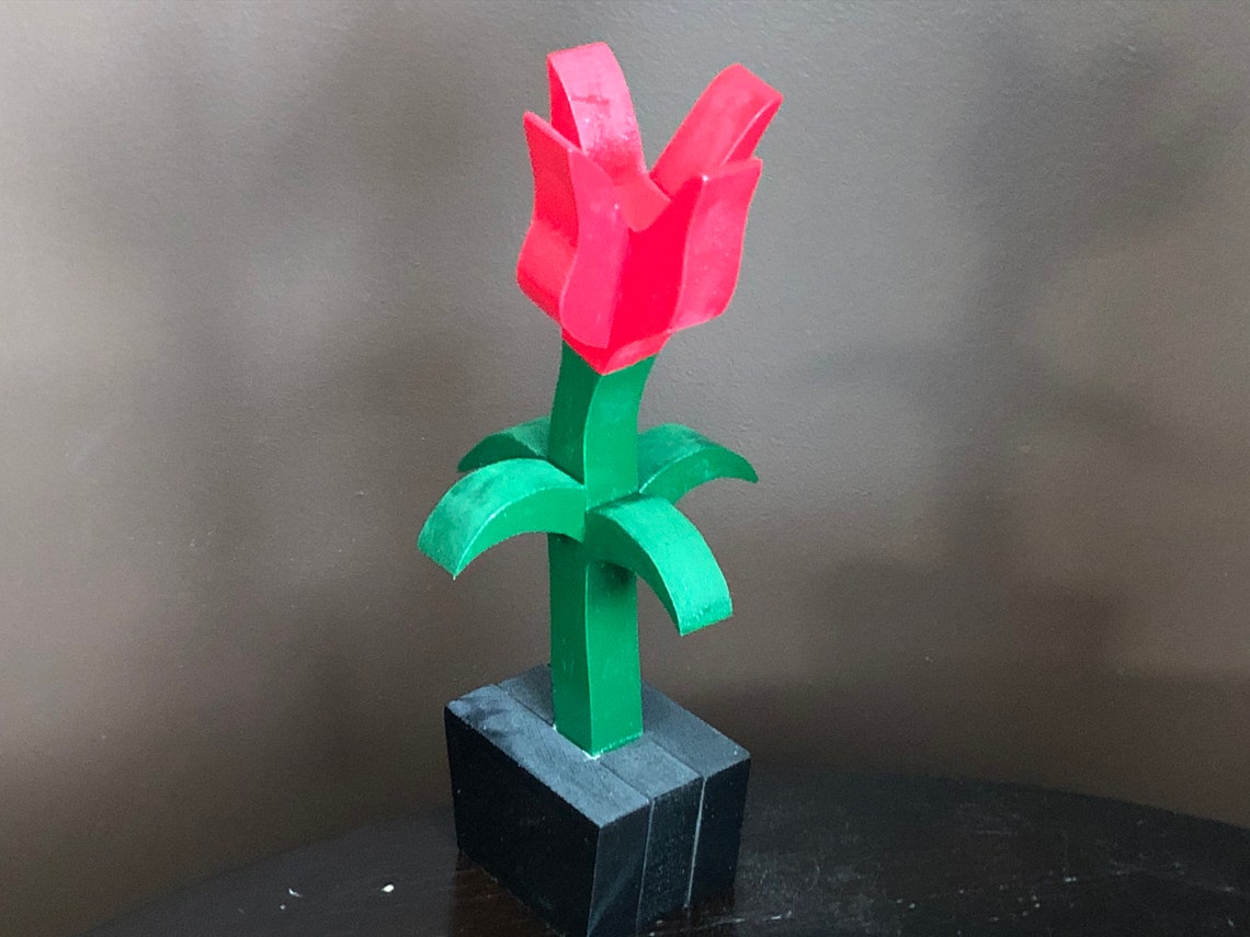 Wooden Rose Scroll Saw Pattern | Etsy