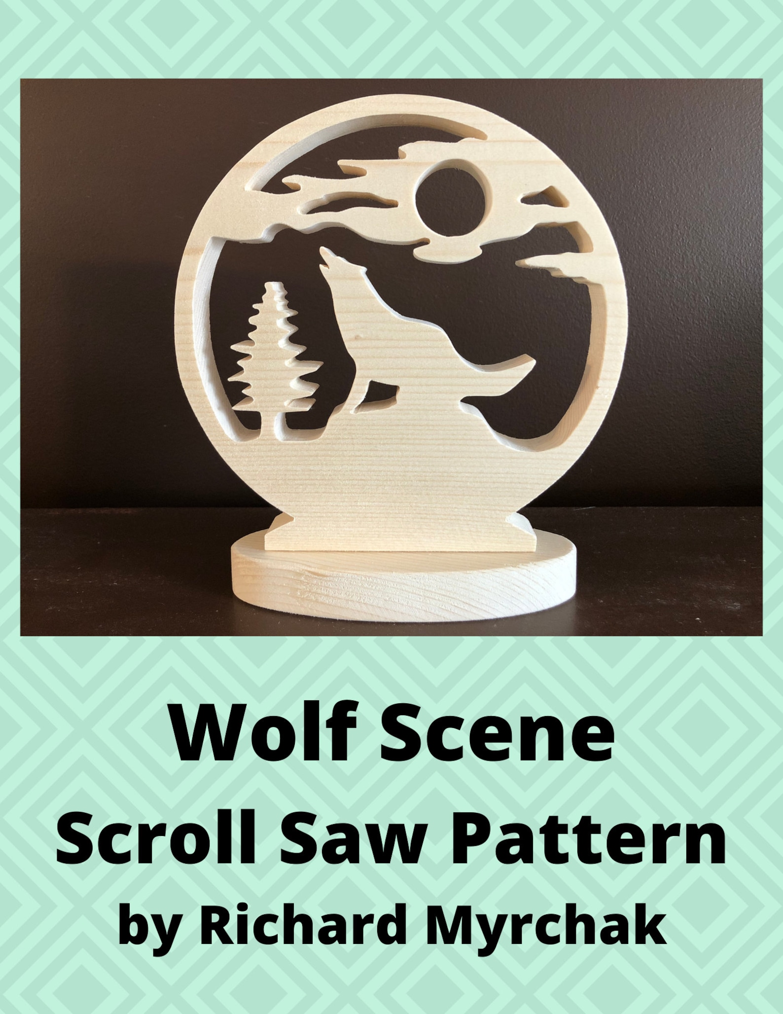 Wolf Scene Scroll Saw Pattern - Etsy