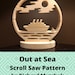 Out at Sea Scroll Saw Pattern - Etsy