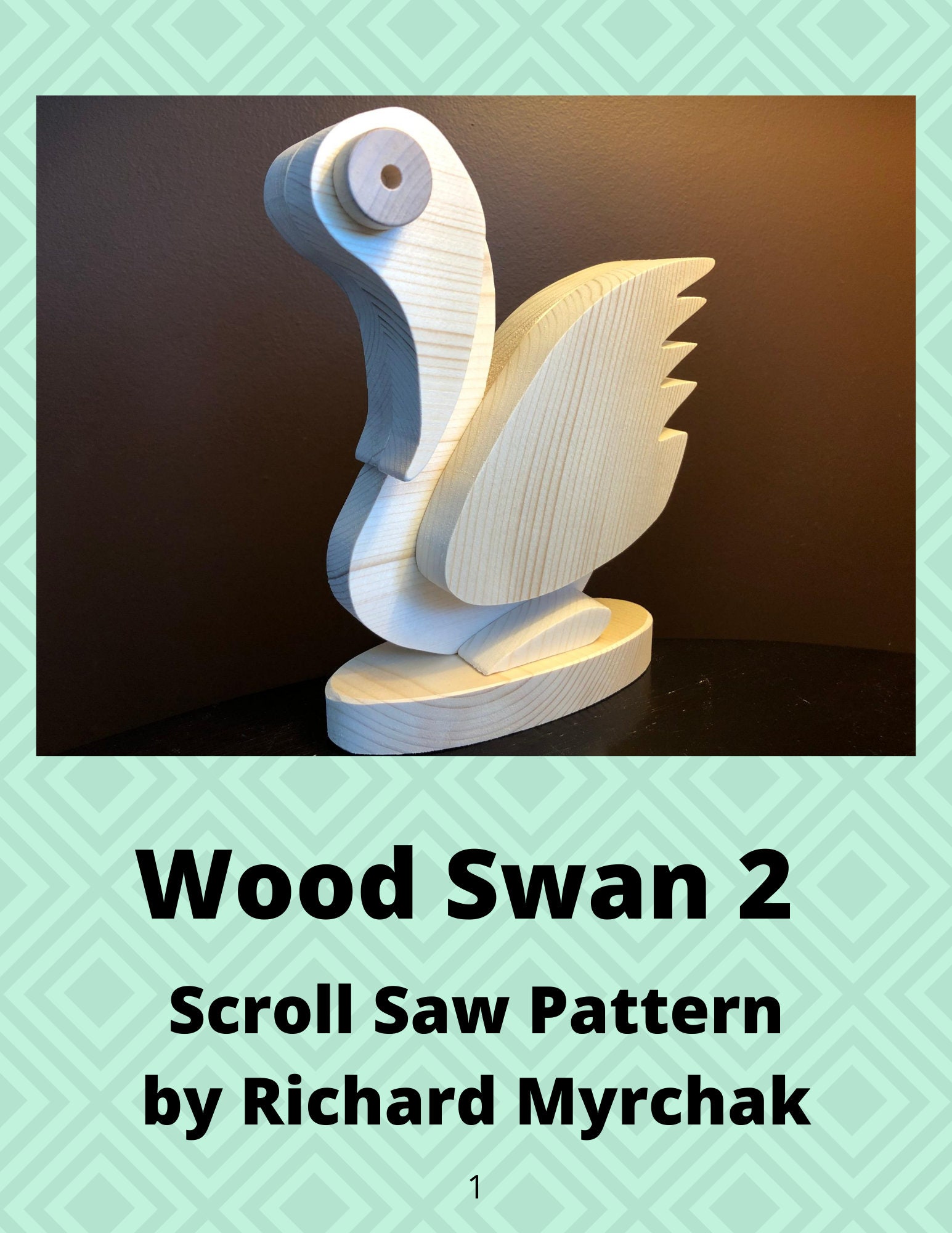 Wood Swan 2 Scroll Saw Pattern - Etsy Canada