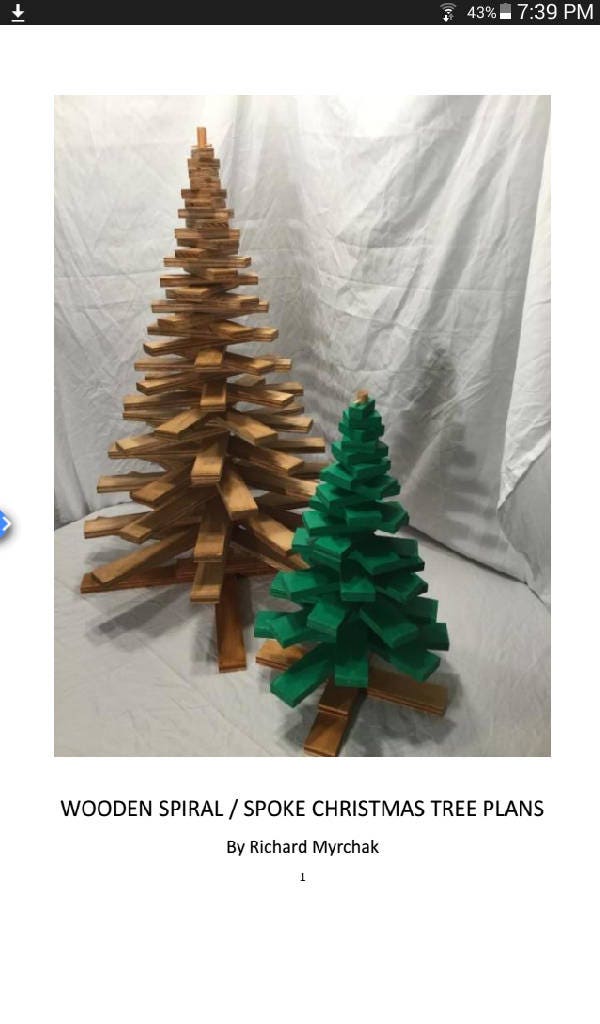 Wooden Christmas Tree Plans | Etsy