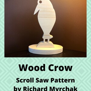 Wood Crow Scroll Saw Pattern - Etsy Canada