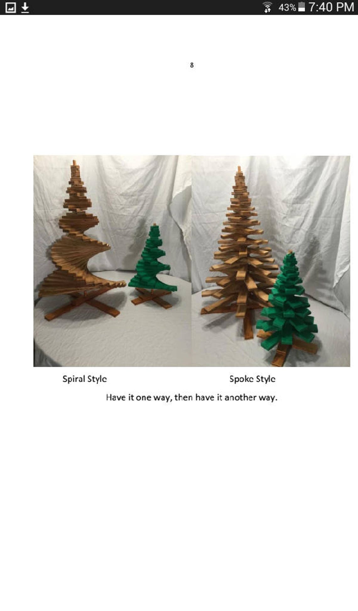 Wooden Christmas Tree Plans | Etsy