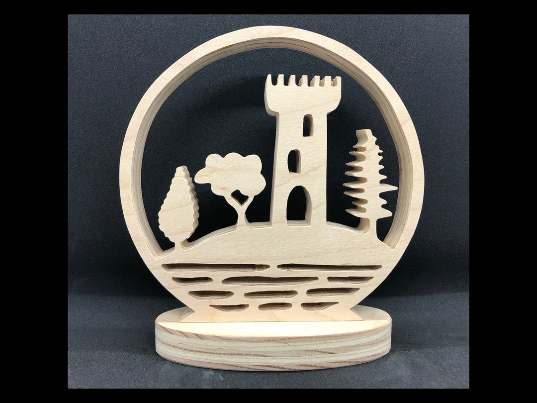 Castle by the Stream Scroll Saw Pattern - Etsy