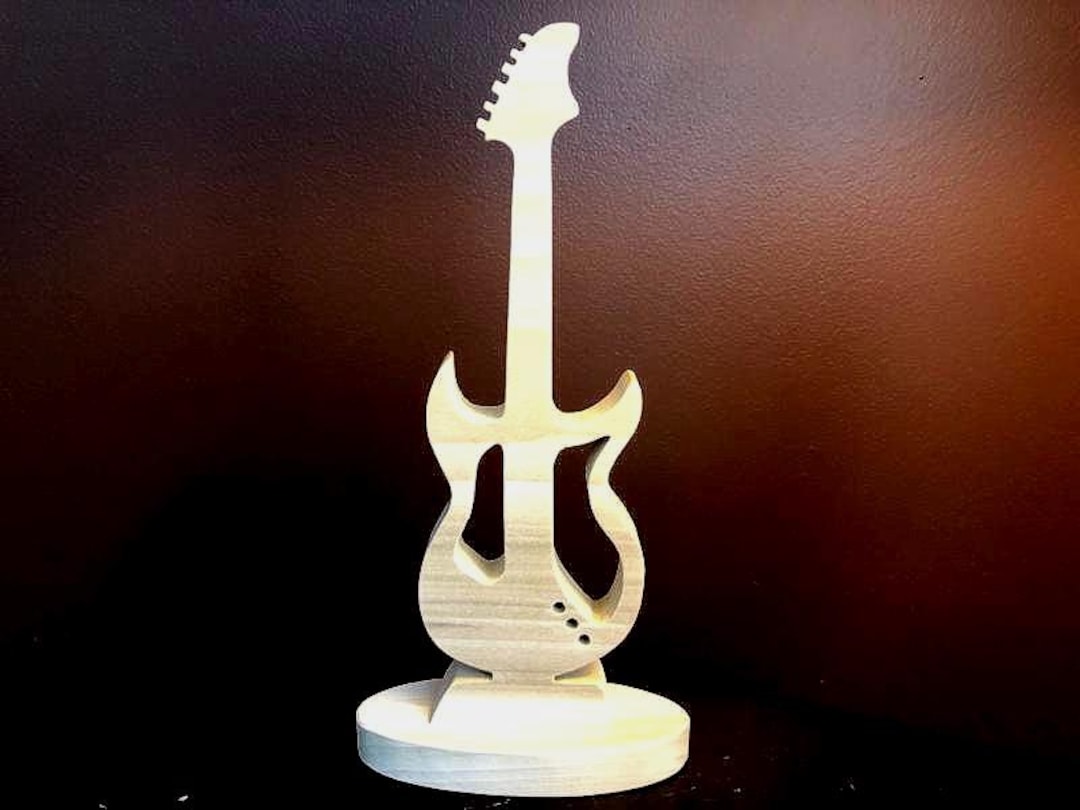 Wood Electric Guitar Scroll Saw Pattern - Etsy