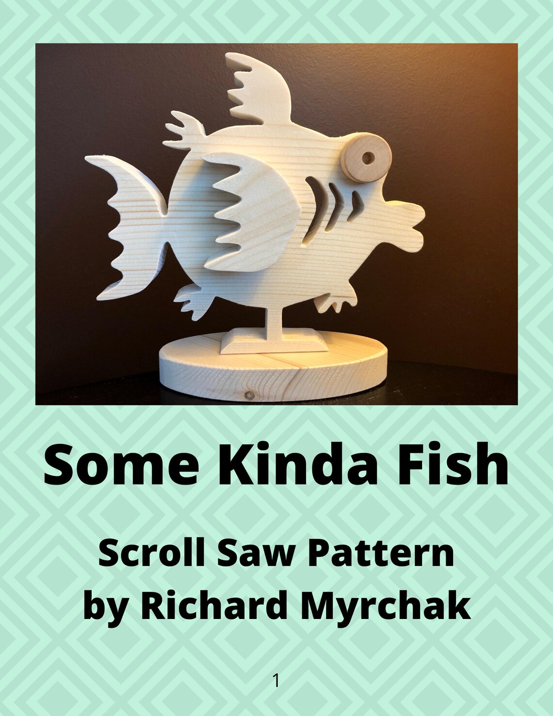 Some Kinda Fish Scroll Saw Pattern - Etsy