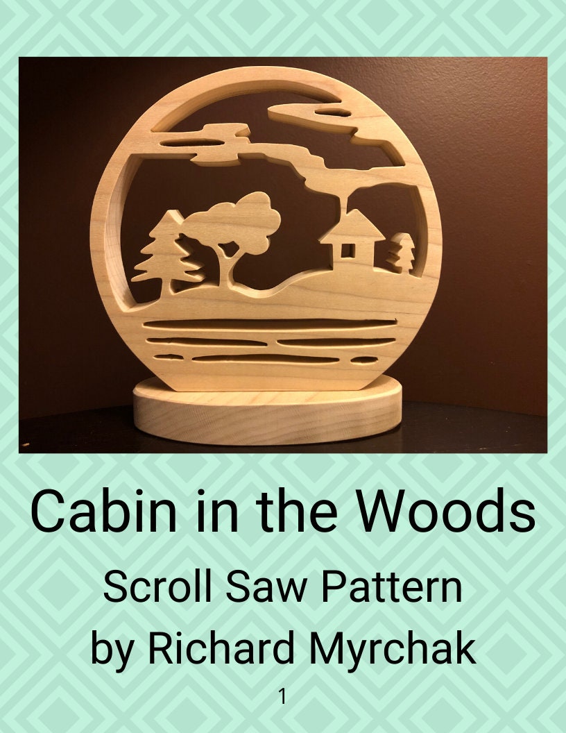 Cabin in the Woods Scroll Saw Pattern - Etsy