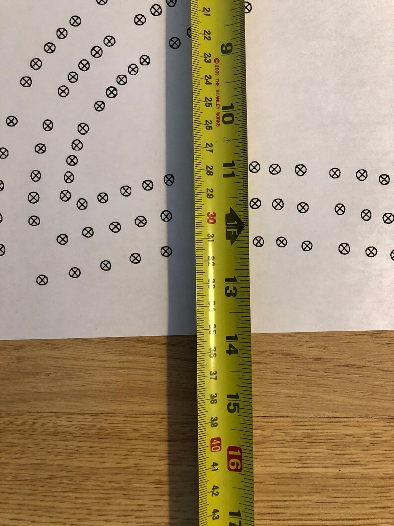 Large 29 Cribbage Board Paper Template Digital Download 13 x | Etsy