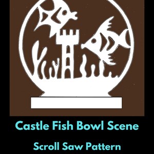 Castle Fish Bowl Scene Scroll Saw Pattern - Etsy