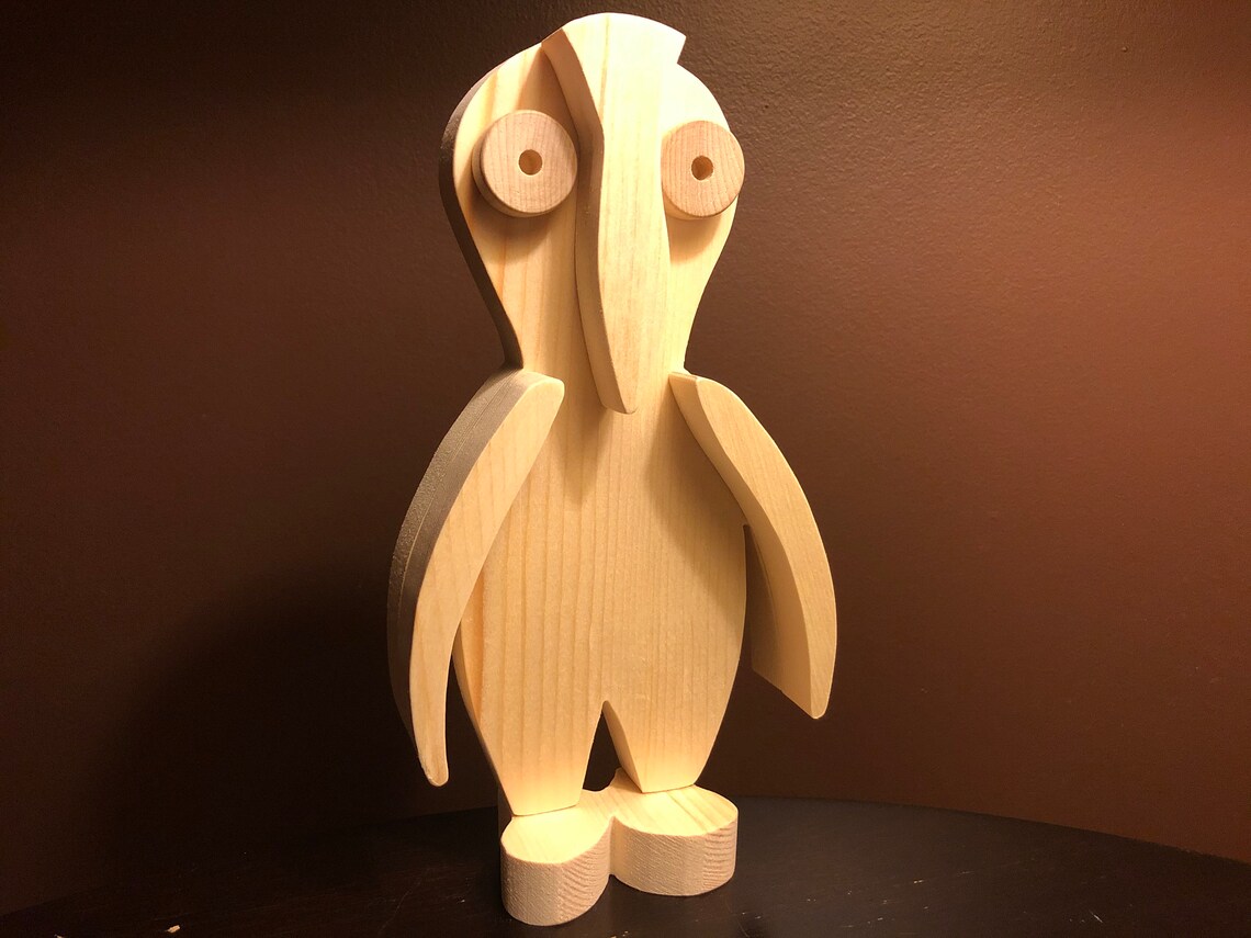 Wood Penguin Scroll Saw Pattern - Etsy Canada