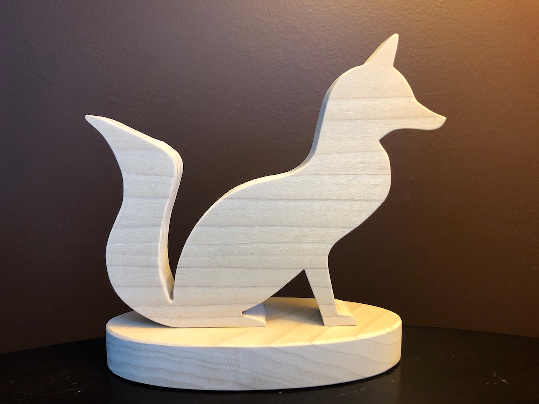 Wood Fox Scroll Saw Pattern - Etsy Canada