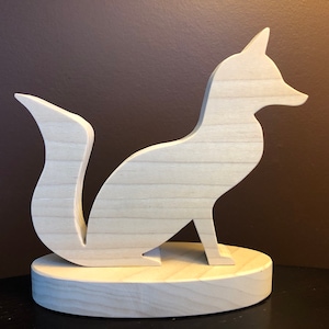 Wood Fox Scroll Saw Pattern - Etsy Canada