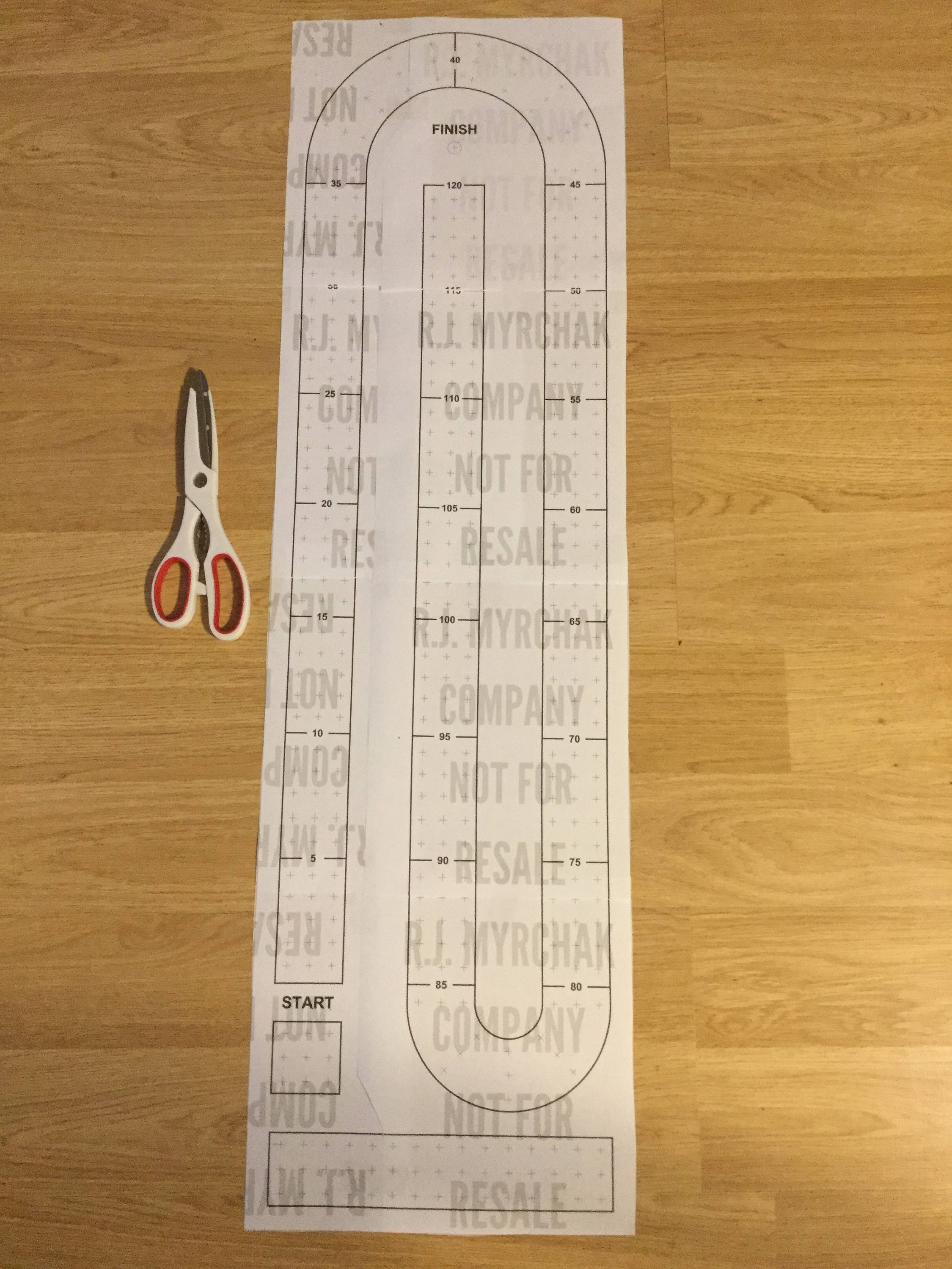 Large Cribbage Board Hole Pattern Paper Template Digital - Etsy Canada