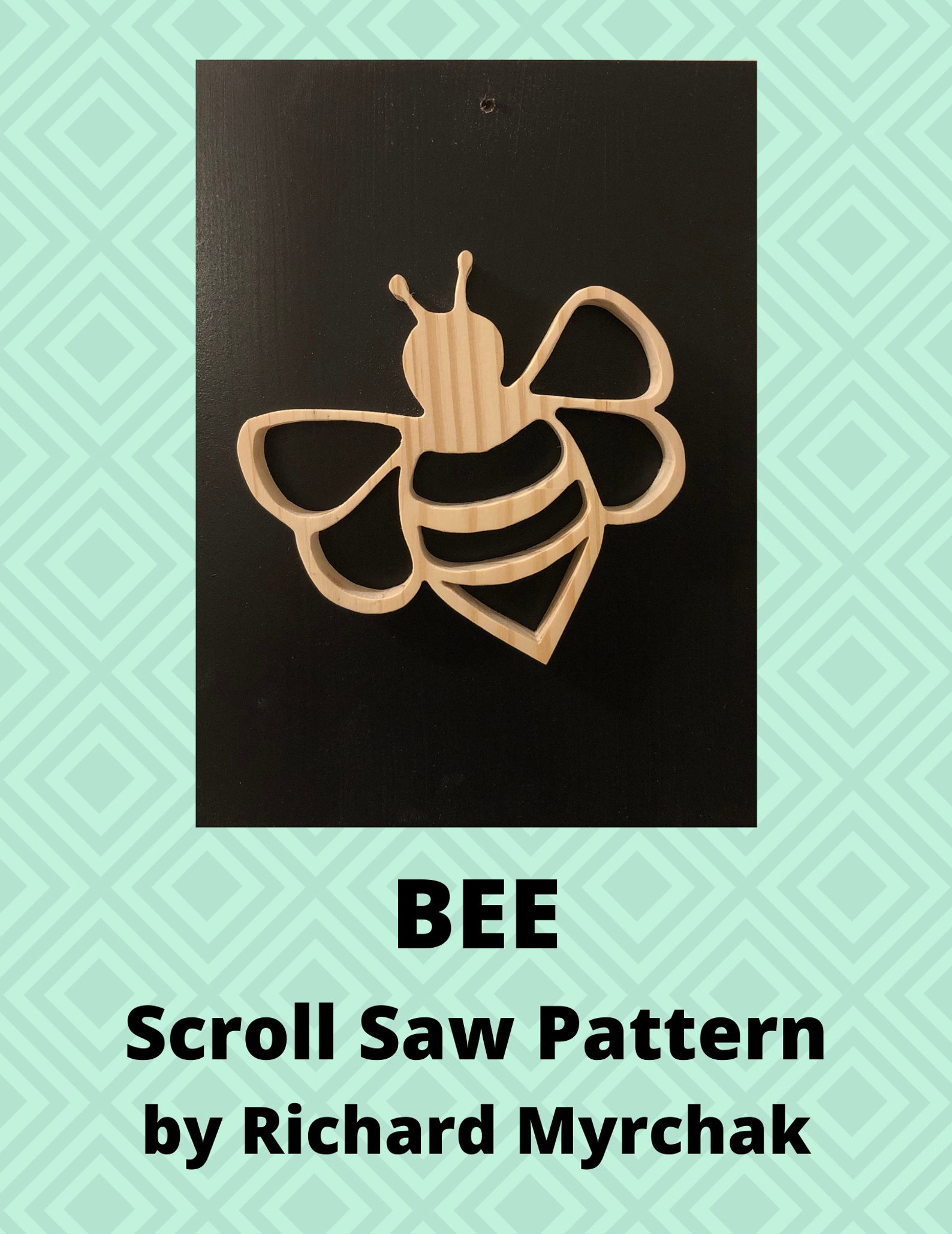 Bee Wall Art Scroll Saw Pattern - Etsy