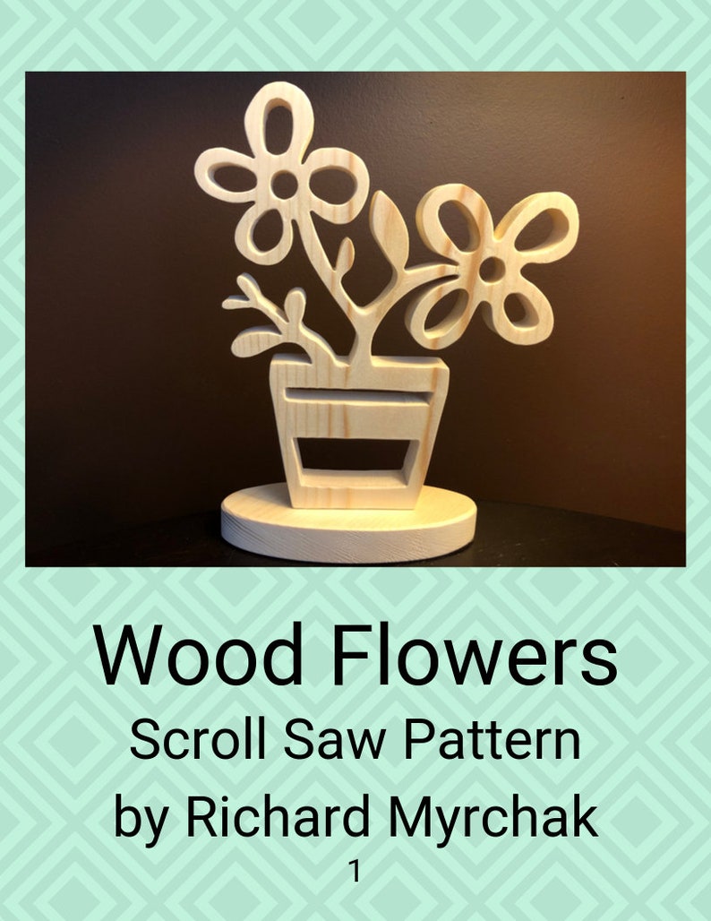 Wood Flowers Scroll Saw Pattern - Etsy