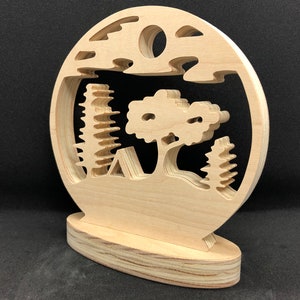 Camping in the Woods Scroll Saw Pattern - Etsy