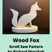 Wood Fox Scroll Saw Pattern - Etsy Canada