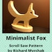Minimalist Wood Fox Scroll Saw Pattern - Etsy Canada