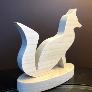 Wood Fox Scroll Saw Pattern - Etsy Canada