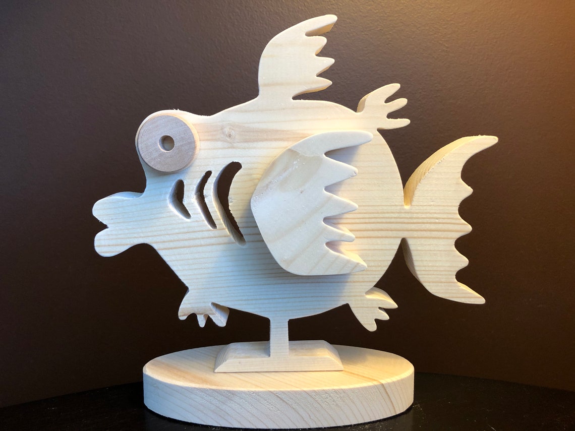 Some Kinda Fish Scroll Saw Pattern - Etsy