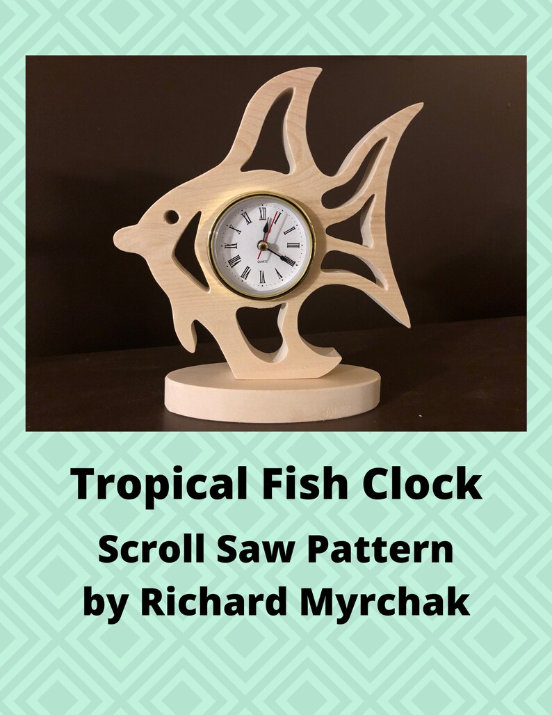 Tropical Fish Clock Scroll Saw Pattern - Etsy Canada