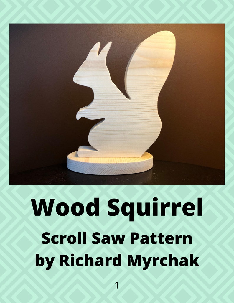 Wood Squirrel Scroll Saw Pattern | Etsy Canada
