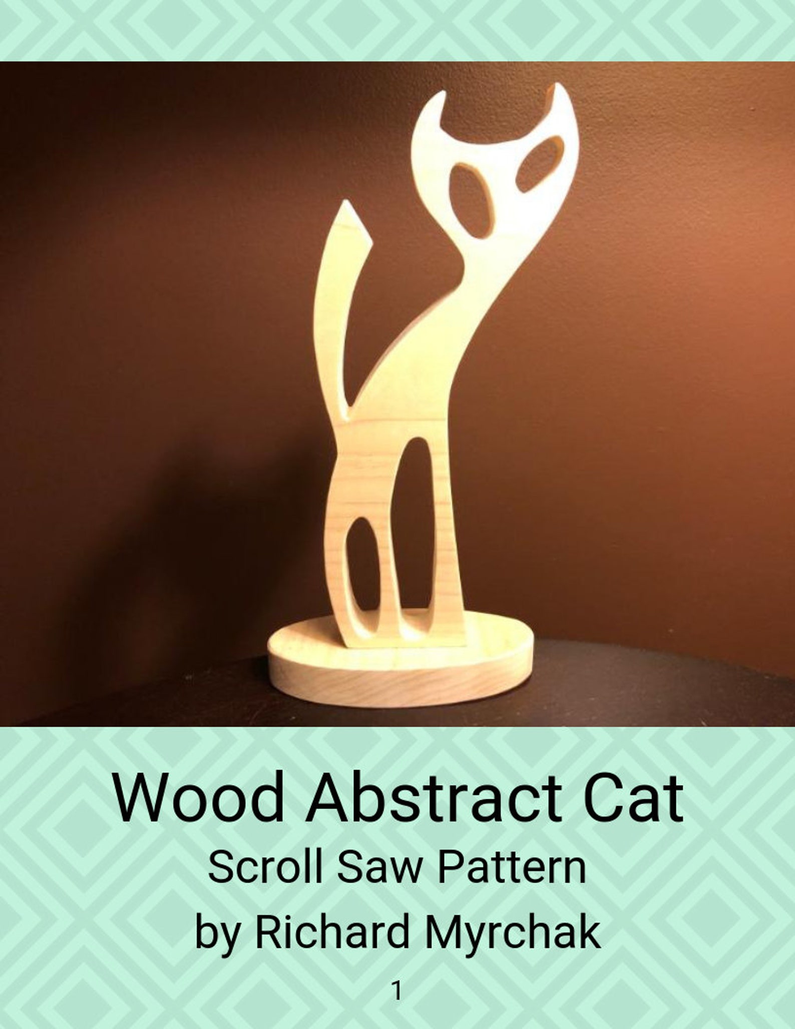 Wood Cat 2 Scroll Saw Pattern | Etsy Canada