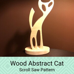 Wood Cat 2 Scroll Saw Pattern - Etsy