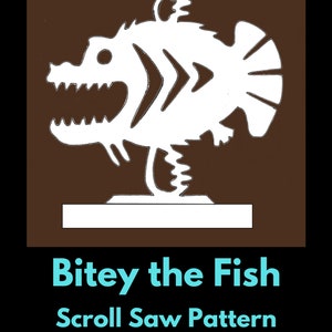 Bitey the Fish Scroll Saw Pattern - Etsy