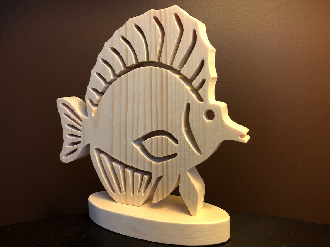 Wood Fish 3 Scroll Saw Pattern - Etsy Canada