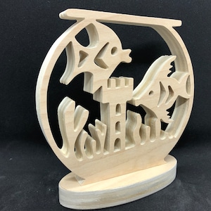Castle Fish Bowl Scene Scroll Saw Pattern - Etsy