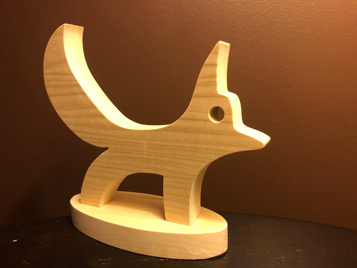 Minimalist Wood Fox Scroll Saw Pattern | Etsy Canada