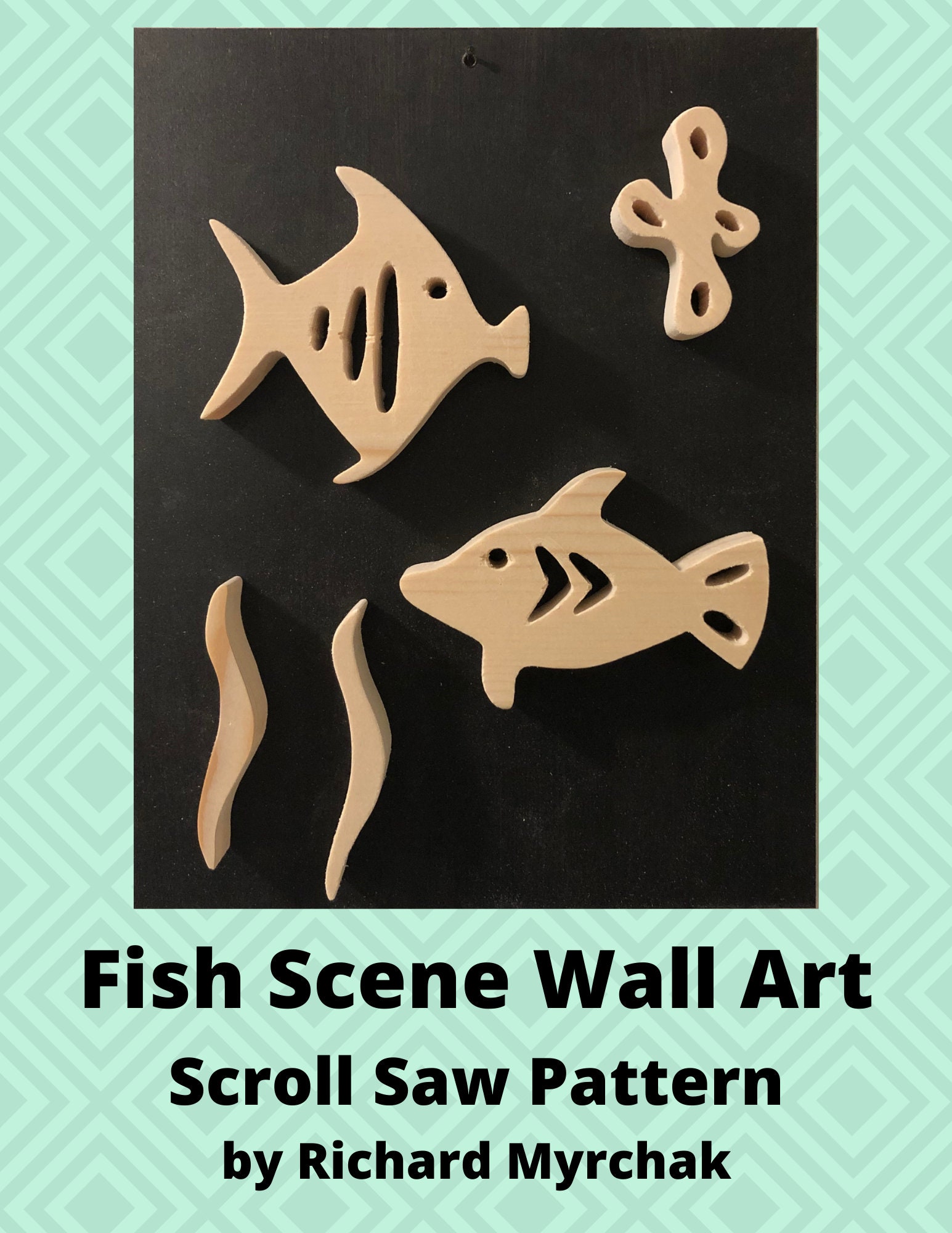 Fish Scene Wall Art Scroll Saw Pattern - Etsy Canada