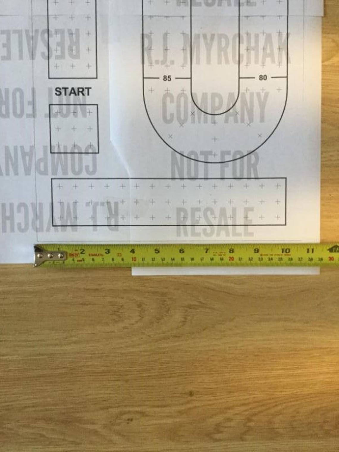 Large Cribbage Board Hole Pattern Paper Template Digital | Etsy Canada