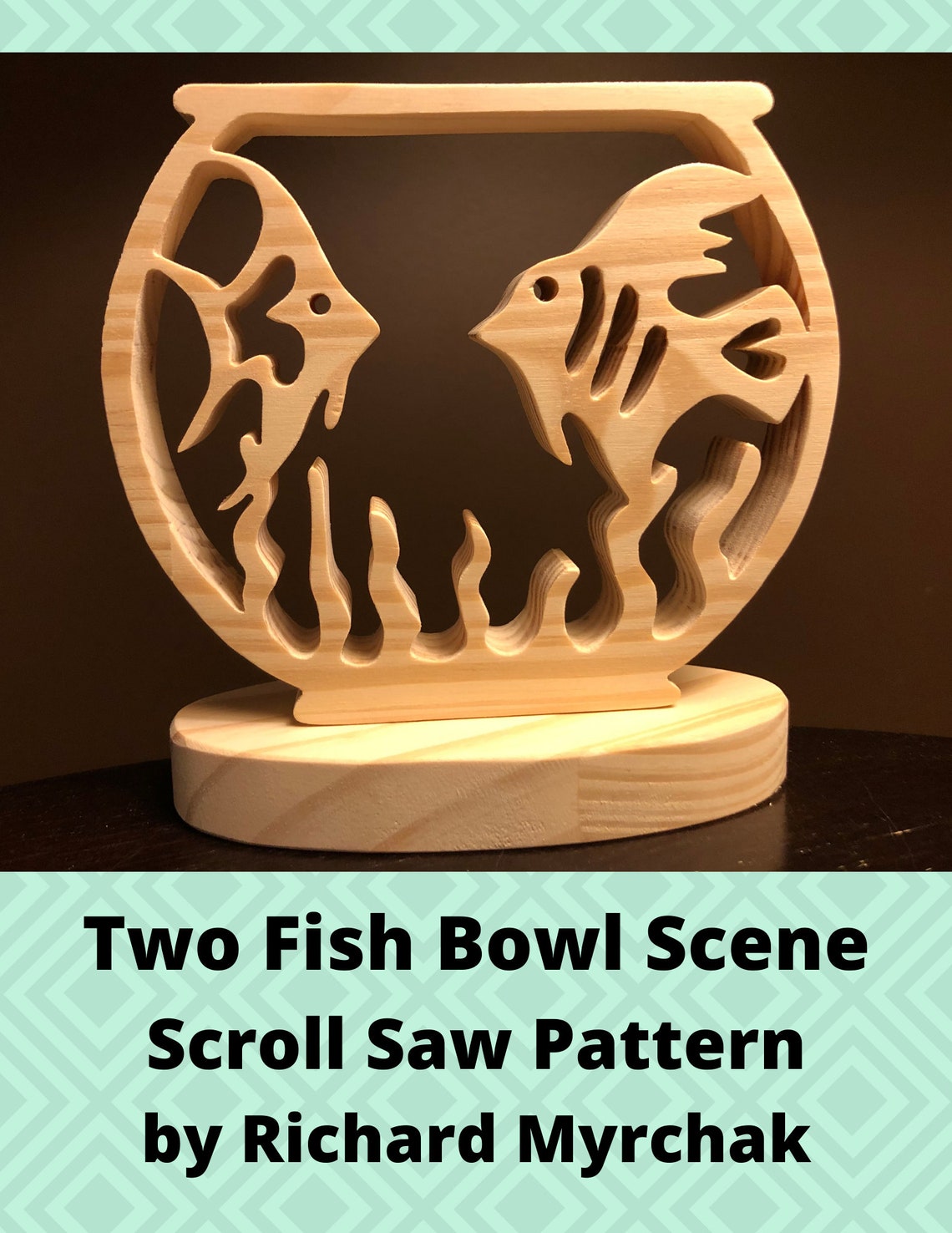 Two Fish Bowl Scene Scroll Saw Pattern - Etsy