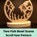 Two Fish Bowl Scene Scroll Saw Pattern - Etsy Canada