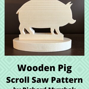 Wooden Pig Scroll Saw Pattern - Etsy