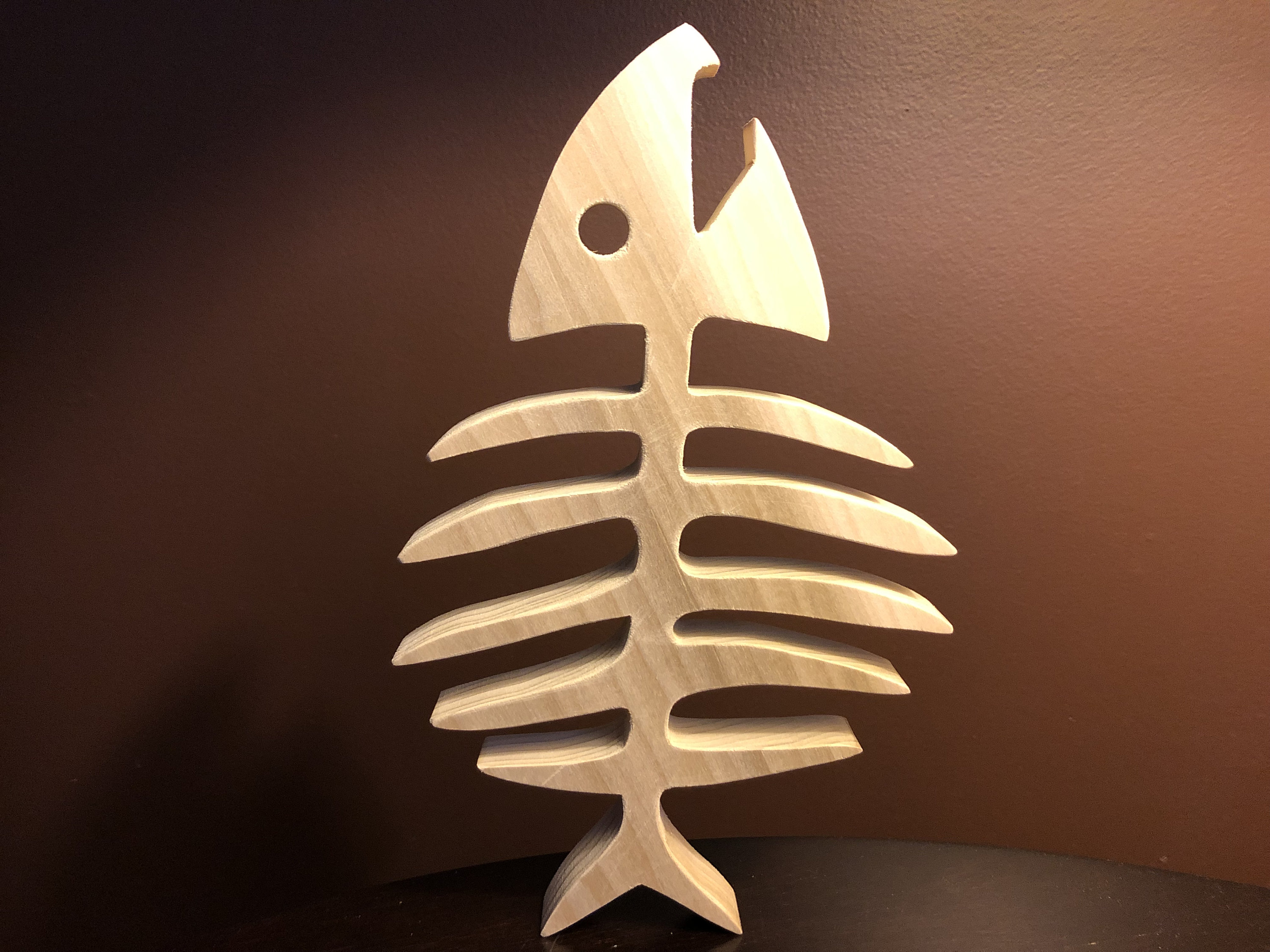 Wood Fish Skeleton Scroll Saw Pattern - Etsy Australia