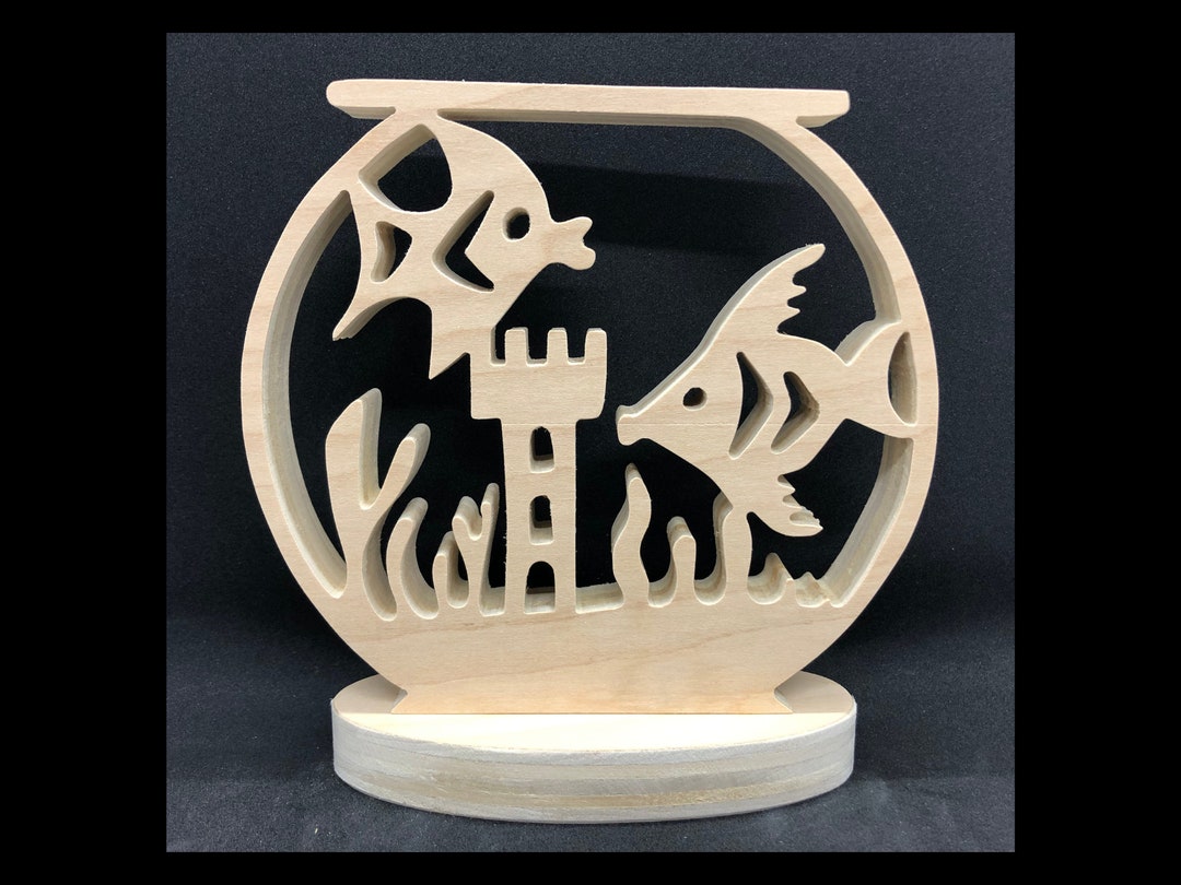 Castle Fish Bowl Scene Scroll Saw Pattern - Etsy