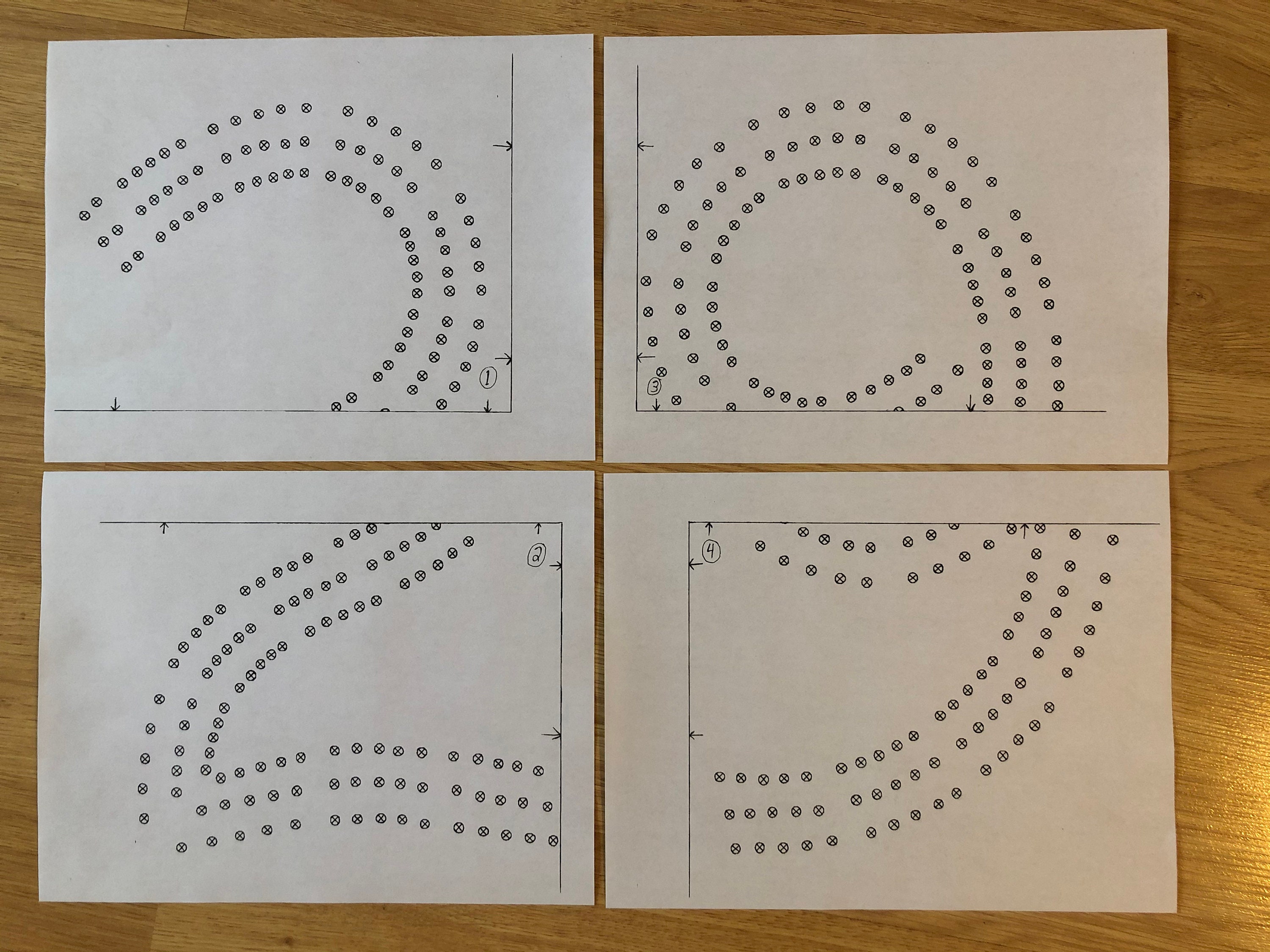 Large 29 Cribbage Board Paper Template Digital Download 13 X - Etsy Canada