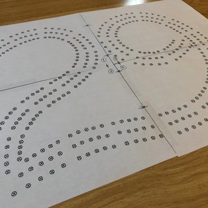 Large 29 Cribbage Board Paper Template Digital Download 13 X 17-1/4 - Etsy